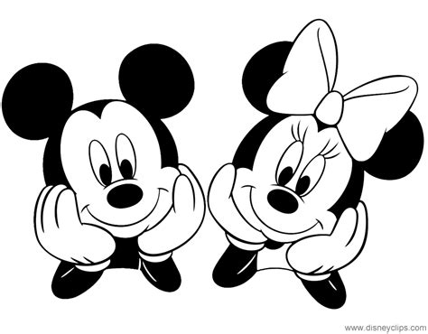 Disney Sketched Images Mickey Minnie Minnie Mouse Drawing Mickey