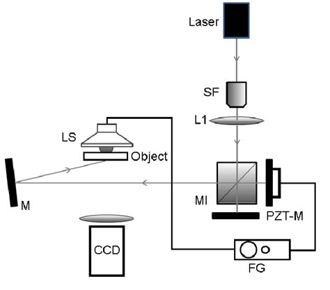 optical setup sf spatial filter l1 lens tg twyman green download scientific diagram