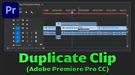 How To Duplicate A Clip In Adobe Premiere Pro Cc Youtube