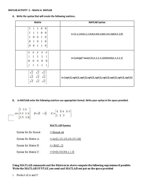 matlab activity 2 pdf