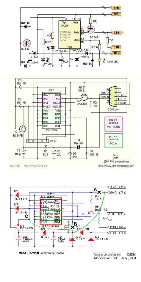 programator pic jdm2 pickit 2 naprawa pickit 3