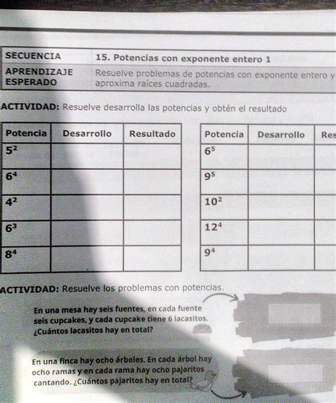 SOLVED Ayuda Porfa Es Urgente SECUENCIA APRENDIZAJE ESPERADO 15