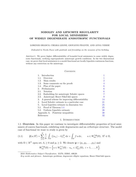 pdf sobolev and lipschitz regularity for local minimizers of widely degenerate anisotropic