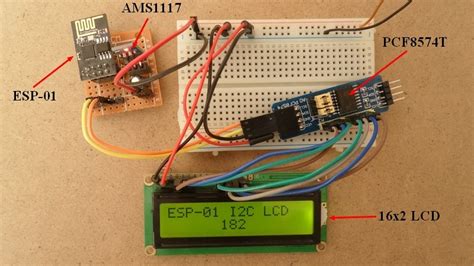 Interfacing Esp8266 Esp 01 Module With I2c Lcd