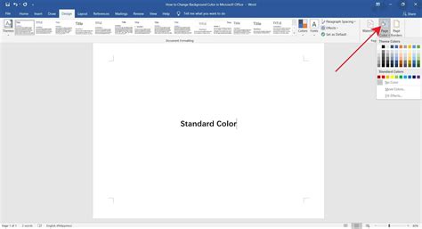 How To Change Background Color In MS Word OfficeBeginner