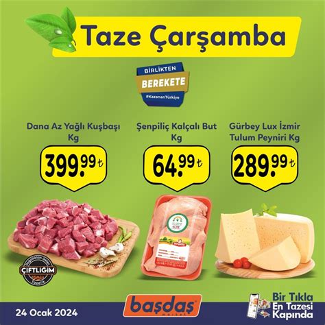 Başdaş Market 24 Ocak 2024 Aktüel Kataloğu Halk Günü İndirimleri