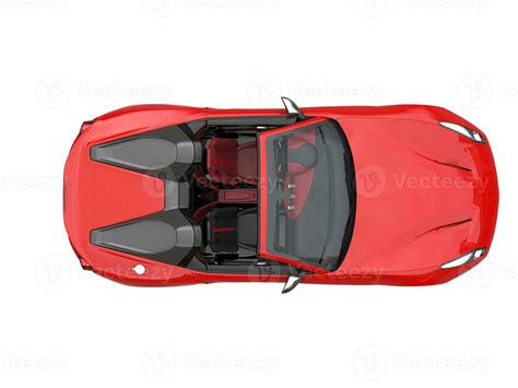 Fiery Red Fast Race Car Top Down View Stock Photo At Vecteezy