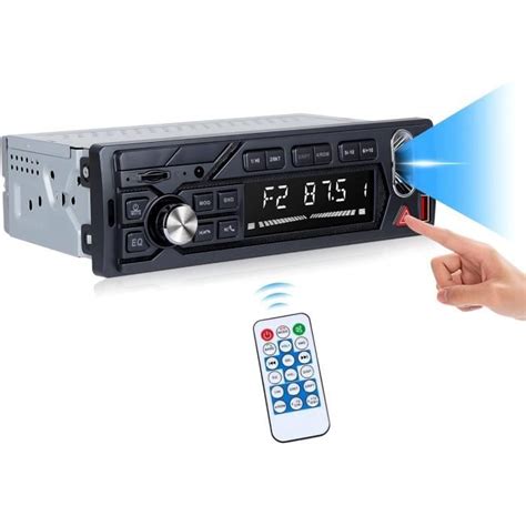 Autoradio Bluetooth Din Radio Voiture R Cepteur Avec Lecteur Mp Wma
