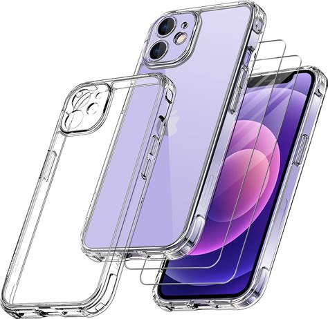 Qasyfanc Coque Protection Caméra Compatible avec iPhone 12 et Verre