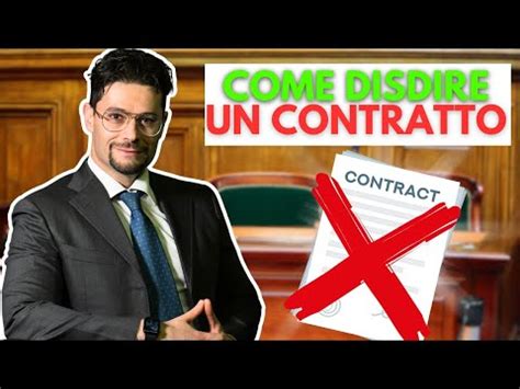 Come Disdire Un Contratto Youtube