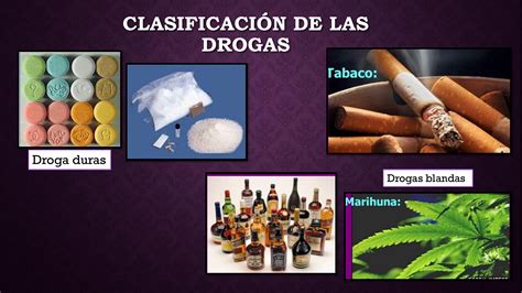 Clasificación de las drogas