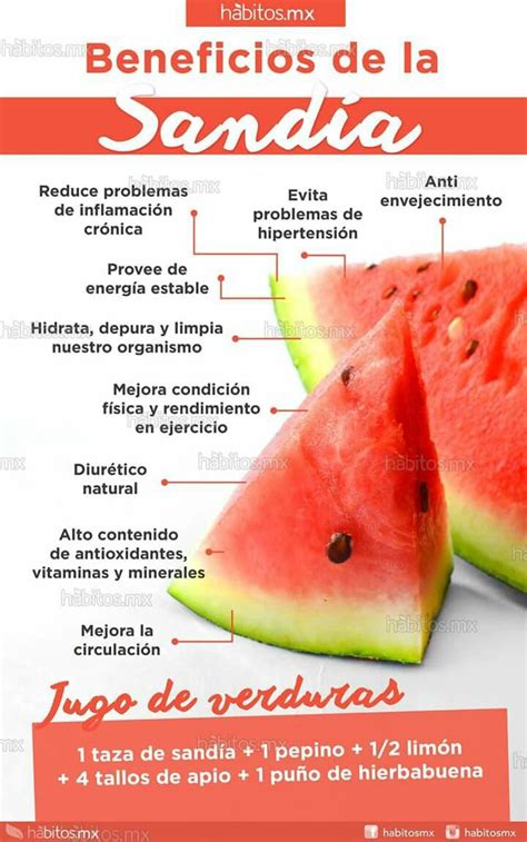 Pin De Lalo Ca As En Jugos Beneficios De La Sandia Propiedades De La