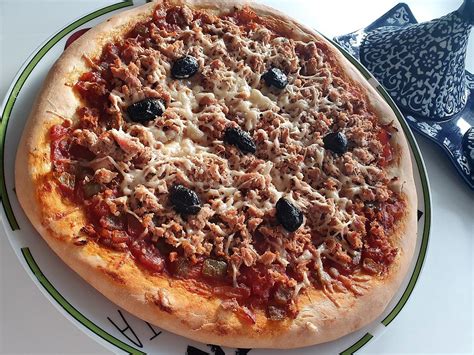 Recette De Pizza Au Thon Par Fatimanour