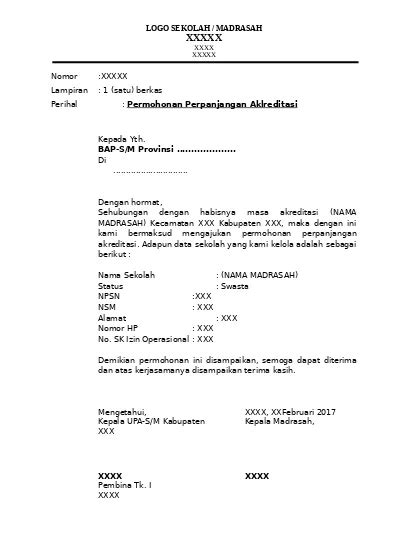Detail Contoh Surat Permohonan Izin Pendirian Sekolah Koleksi Nomer 17