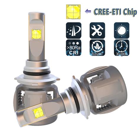 LED Car Headlight HB3 9005 HB4 9006 LED Headlight Bulbs Conversion Kit