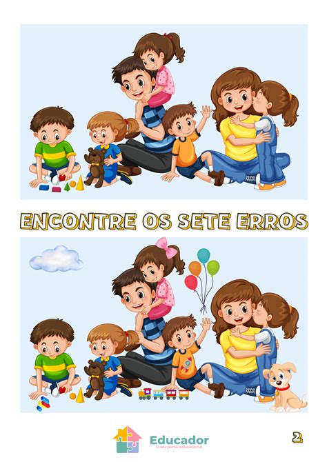 Jogos Dos Erros Para Imprimir Educador