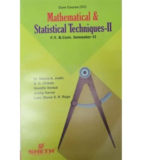 sheth mathematical and statistical techniques ii fybcom sem ii bookwalas