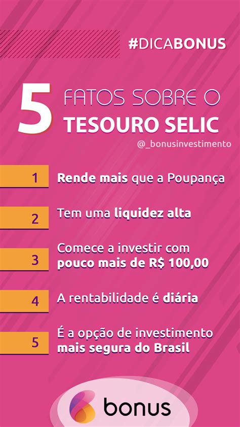 Fatos Sobre O Tesouro Selic Separei Fatos Sobre O Tesouro