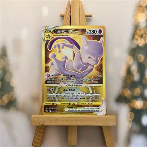 Pokemon Mewtwo Vstar Genuine English Secret Rare Odd Card