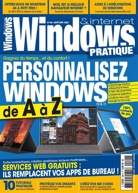 Windows Internet Pratique N124 du 21 juillet 2022 à télécharger sur iPad