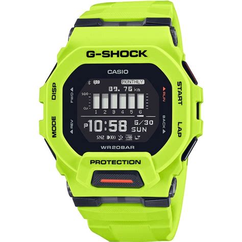 Casio G Shock Lime Green G Squad Bluetooth Men S Watch GBD 200 9ER