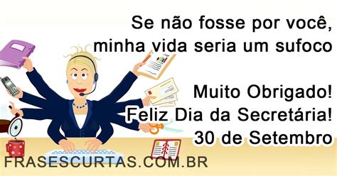 Frases do Dia da Secretária 30 de Setembro Frases e Imagens