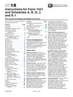 2018 Instructions For Form 1041 And Schedules A B G J 2018