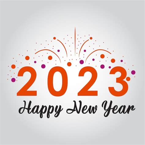Premium Vector Greeting Card Happy New Year Beautiful Design
