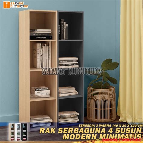 Jual RAK BUKU SERBAGUNA 4 SUSUN LEMARI BUKU RSG 4 SUSUN RAK SERBAGUNA