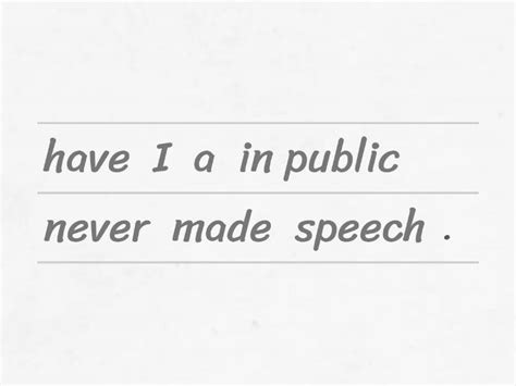 Present Perfect Reordenar