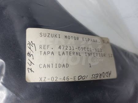 Plásticos tapas y carenados originales para Suzuki Adress Pedazo de Moto