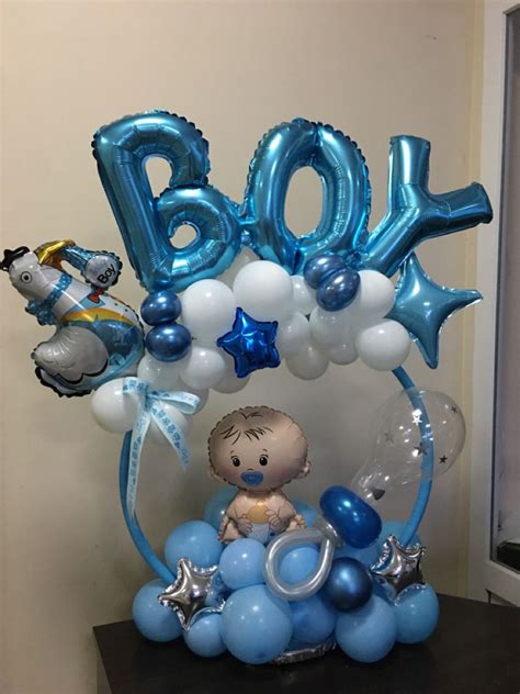 Baby Shower Balloon Decorations Baby Boy Decorations Baby Balloon