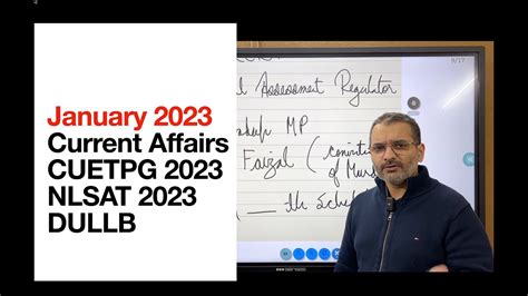 Current Affairs January 2023 DULLB 2023 CUETPG2023 NLSAT 2023 YouTube