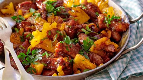 Saut De Porc Aux Gingembre Ananas Frais Et Chicor E Rapide