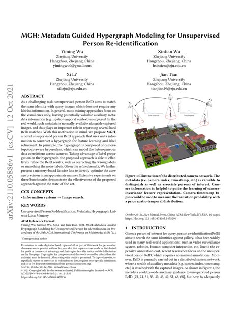 pdf mgh metadata guided hypergraph modeling for unsupervised person re identification