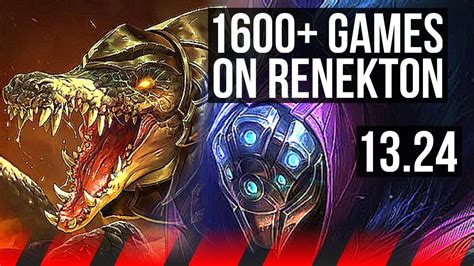 RENEKTON Vs JAX TOP 1600 Games 8 2 2 Dominating KR Grandmaster