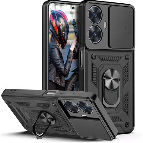 Etui do Realme C55 SLIDE RING PANCERNE CASE SZKŁO 9H Sklep Opinie