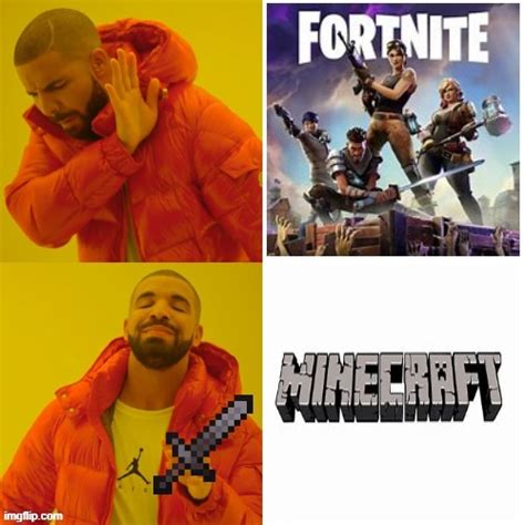 Image Tagged In Minecraft Vs Fortnite Imgflip