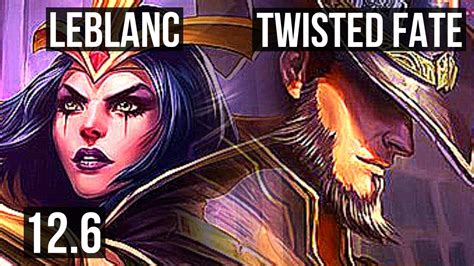Leblanc Vs Twisted Fate Mid Rank Leblanc Rank Godlike Br