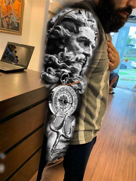 Possêidon em 2021 Tatuagem zeus Tatuagem deusa grega Poseidon tattoo