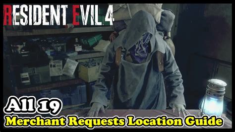 All 19 Merchant Requests In Resident Evil 4 Remake YouTube