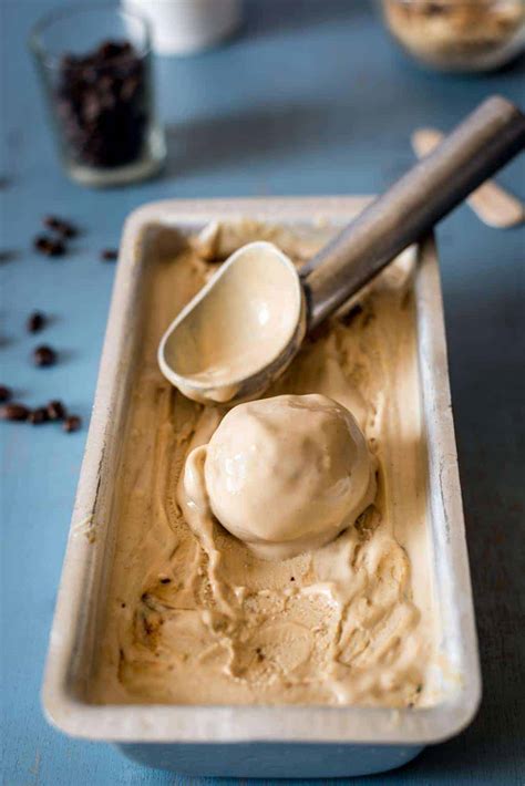 No Churn Hazelnut Coffee Mascarpone Ice Cream Recipe The Flavours Of