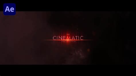 Cinematic Title Animation In After Effects Step By Step Tutorial