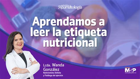 Aprendamos A Leer La Etiqueta Nutricional