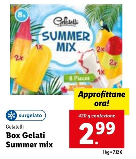 Offerta Gelatelli Box Gelati Summer Mix 420 G Nel Volantino Di Lidl