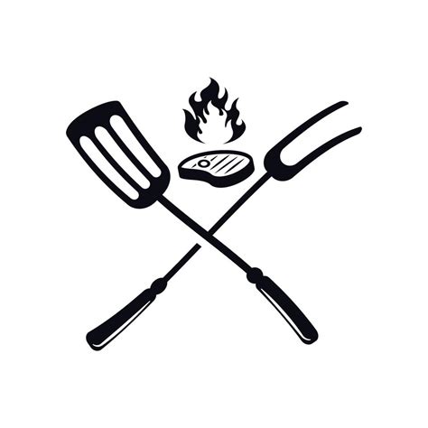 vector de plantilla de diseño de icono de logotipo de parrilla 8326057