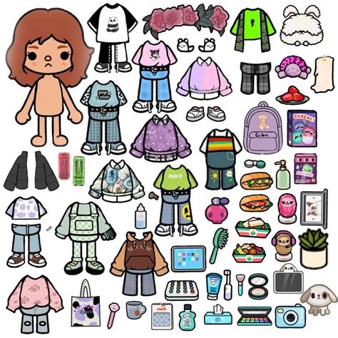 Pin em тока бока Desenhos boca Modelo de boneca de papel Boca para