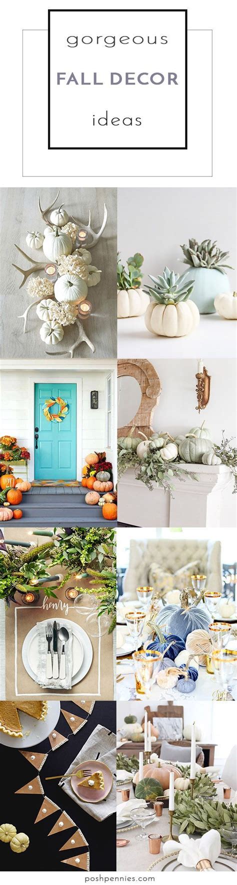 The Collage Shows Different Types Of Fall Decor