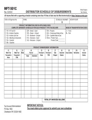 Fillable Online DISTRIBUTOR SCHEDULE OF DISBURSEMENTS Fax Email Print