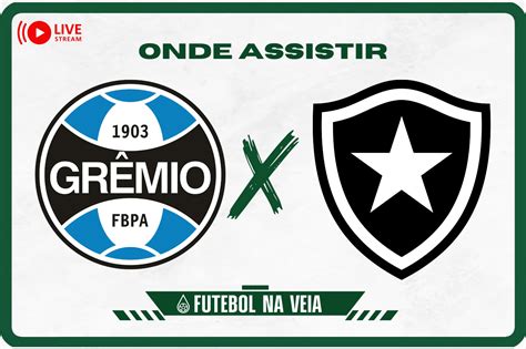 Grêmio x Botafogo ao vivo e online onde assistir horário e escalação